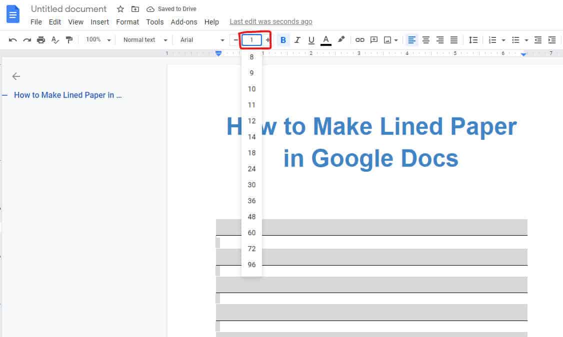 How To Make Lined Paper In Google Docs Easy Method 